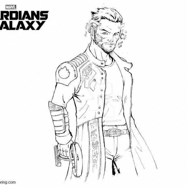 Guardians of the Galaxy Rocket Raccoon Coloring Pages - Free Printable ...