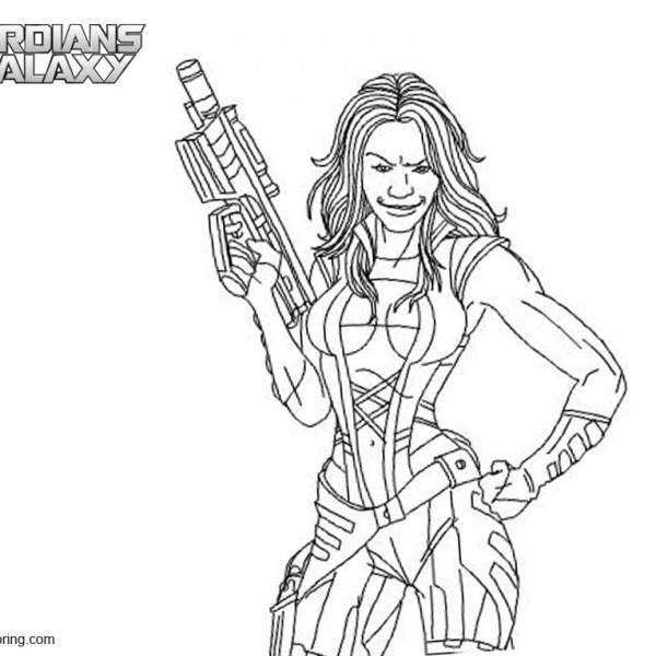 Guardians of the Galaxy Coloring Pages Gamora LineArt by Little ... Guardians of the Galaxy Coloring Pages Gamora LineArt by Little ...