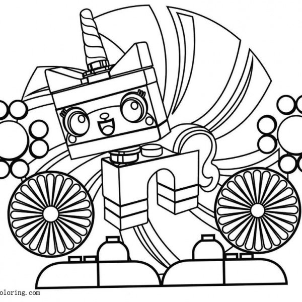 Unikitty Coloring Pages Line Art - Free Printable Coloring Pages