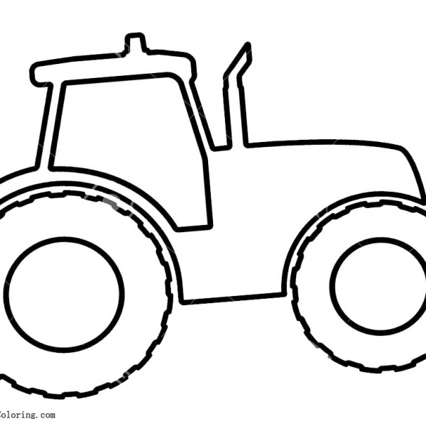 Cartoon Tractor Coloring Pages - Free Printable Coloring Pages