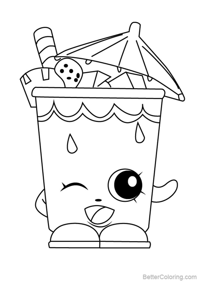 Little Sipper From Shopkins Coloring Pages Free Printable Coloring Pages