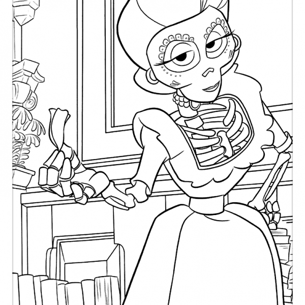 Angry Grandma from Coco Coloring Pages - Free Printable Coloring Pages