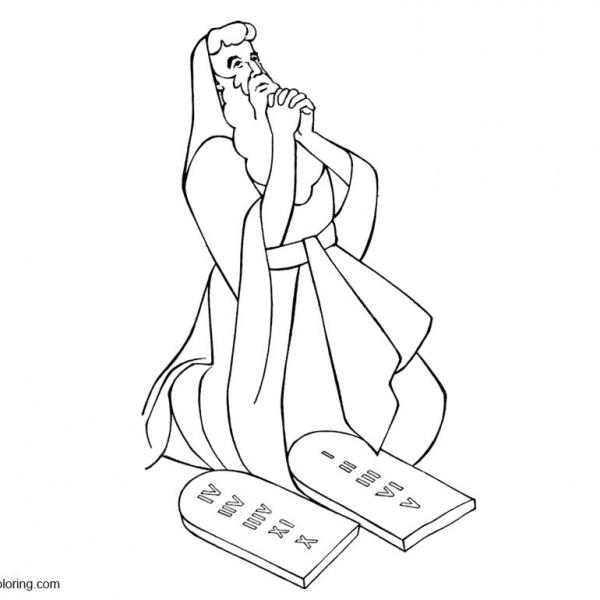 Mount Sinai Ten Commandments Coloring Pages - Free Printable Coloring Pages