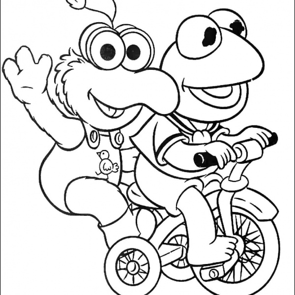 Muppet Babies Coloring Pages Summer Penguin - Free Printable Coloring Pages