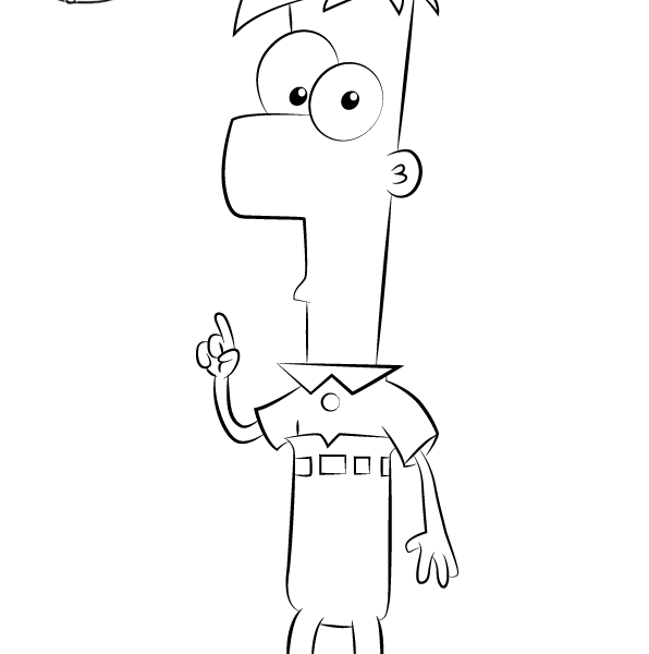 Phineas and Ferb Coloring Pages - Free Printable Coloring Pages