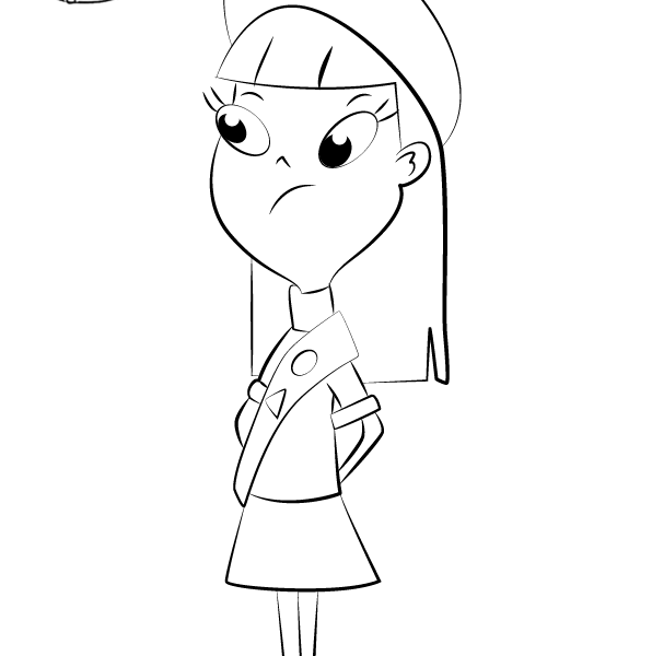 Phineas and Ferb Coloring Pages Vanessa Doofenshmirtz - Free Printable ...