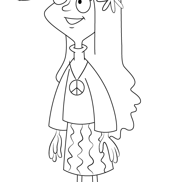 Phineas and Ferb Coloring Pages Candace Flynn - Free Printable Coloring ...