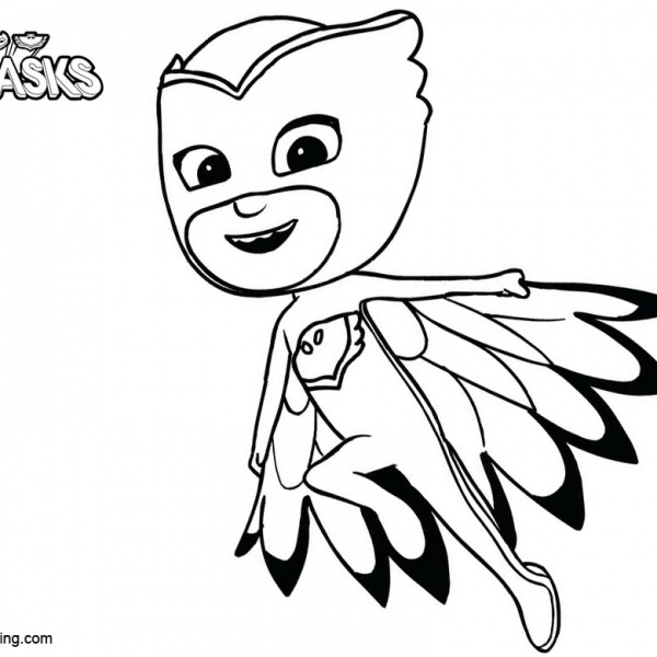 Masks of PJ Masks Catboy Coloring Pages - Free Printable Coloring Pages