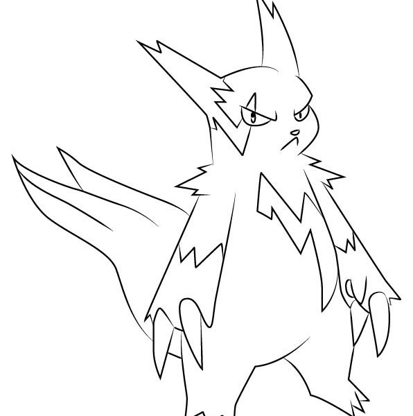 Pokemon Coloring Pages Garchomp - Free Printable Coloring Pages