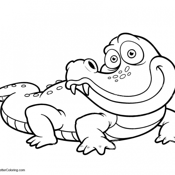 Baby Crocodiles Coloring Pages - Free Printable Coloring Pages