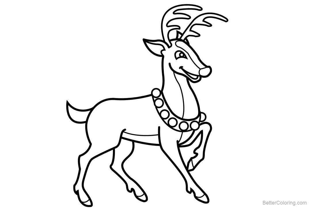 Santa Reindeer Coloring Pages Coloring Pages Santa Reindeer Coloring Pages Coloring Pages