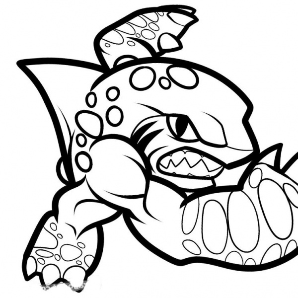 Coloring Skylanders Trigger Happy Colouring Skylander Drawing Bash ...