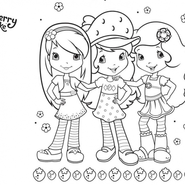 Cute Strawberry Shortcake Coloring Pages - Free Printable Coloring Pages