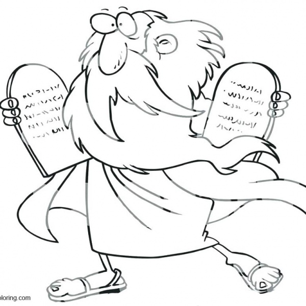 Tablets of Stone Ten Commandments Coloring Pages - Free Printable ...