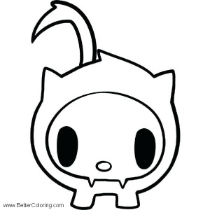 Tokidoki Coloring Pages Moofia and Milk - Free Printable Coloring Pages