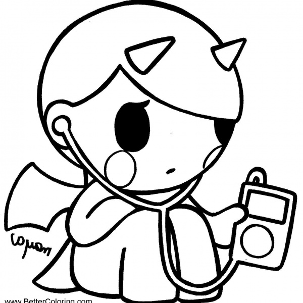 Tokidoki Coloring Pages Characters - Free Printable Coloring Pages