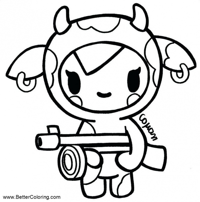 Tokidoki Coloring Pages Characters - Free Printable Coloring Pages