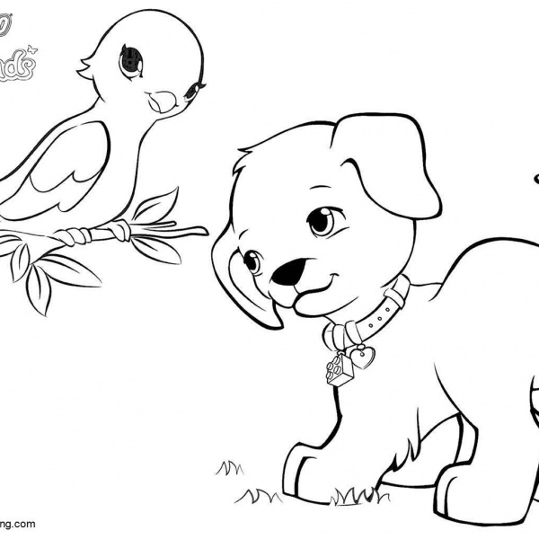 LEGO Friends Coloring Pages Animals Cat - Free Printable Coloring Pages