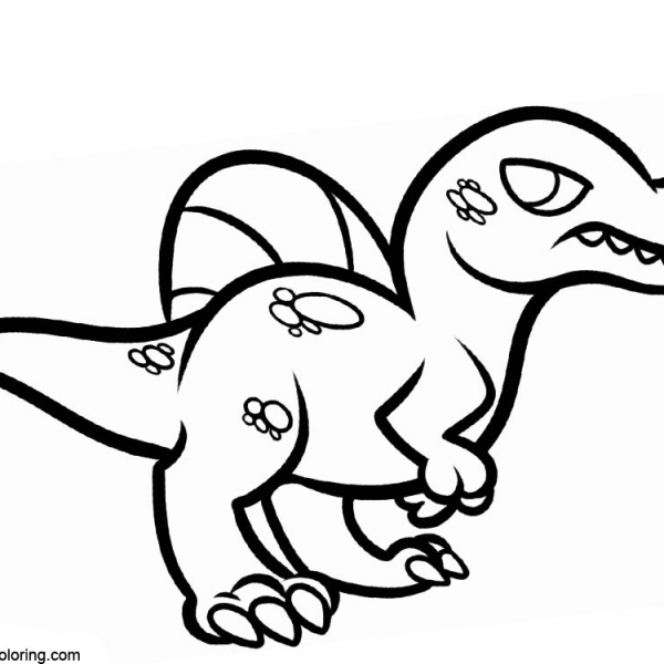 Spinosaurus Coloring Pages Realistic Drawing - Free Printable Coloring ...