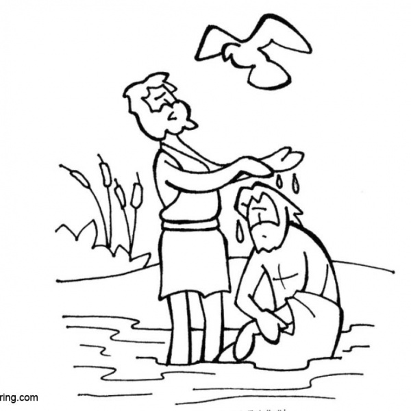 Baptism Coloring Pages - Free Printable Coloring Pages