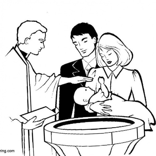 Baptism Coloring Pages - Free Printable Coloring Pages