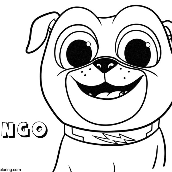 Puppy Dog Bingo Coloring Pages Super Rolly - Free Printable Coloring Pages