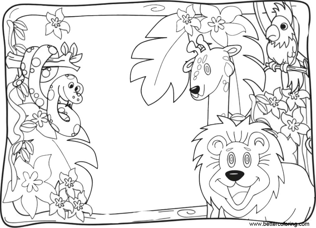 Jungle Coloring Pages Best Coloring Pages For Kids Jungle Animal 