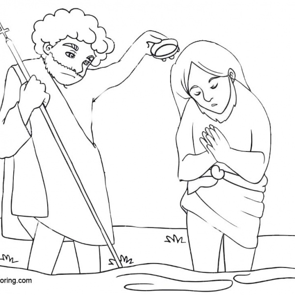 Baptism Coloring Pages - Free Printable Coloring Pages