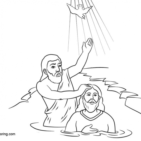 Baptism Coloring Pages - Free Printable Coloring Pages