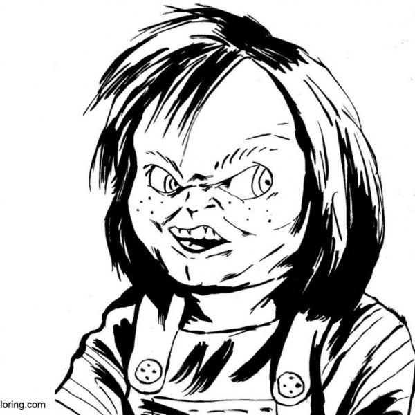 Chucky Coloring Pages Bride of Chucky - Free Printable Coloring Pages