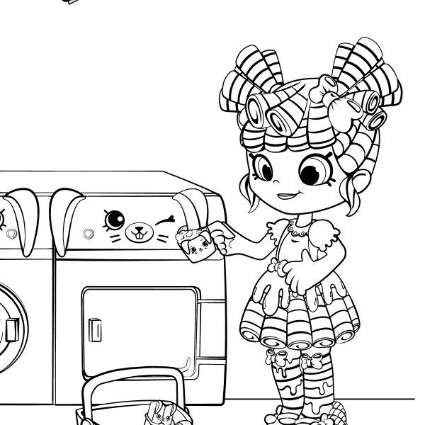 Shoppies Coloring Pages Pam Cake - Free Printable Coloring Pages