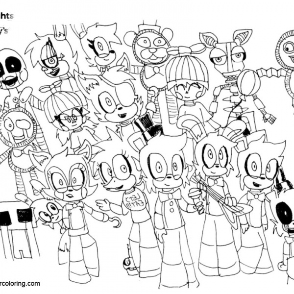 FNAF Coloring Pages Bite Of 87 Or 83 Drawing ErinG30 - Free Printable ...