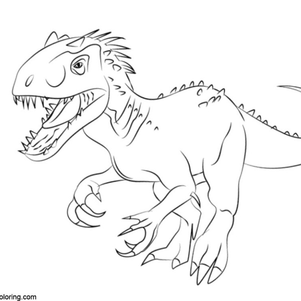Jurassic World Fallen Kingdom Coloring Pages Troodon - Free Printable ...