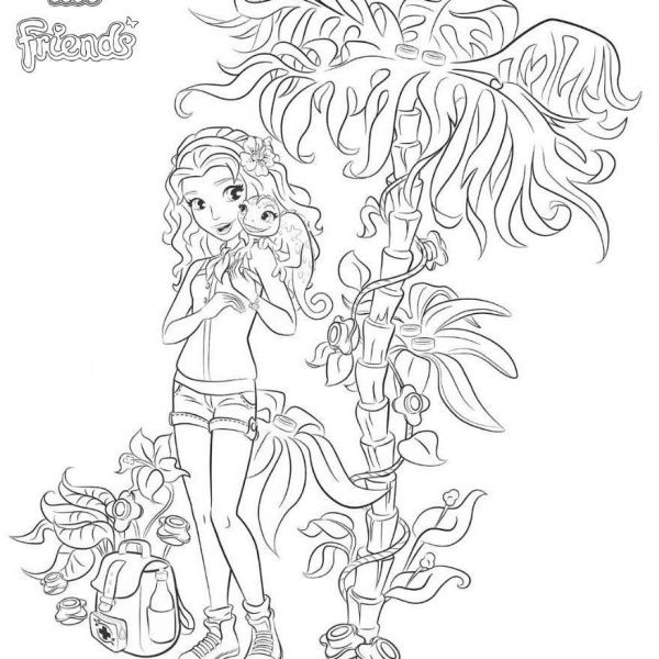 LEGO Friends Pets Coloring Pages - Free Printable Coloring Pages