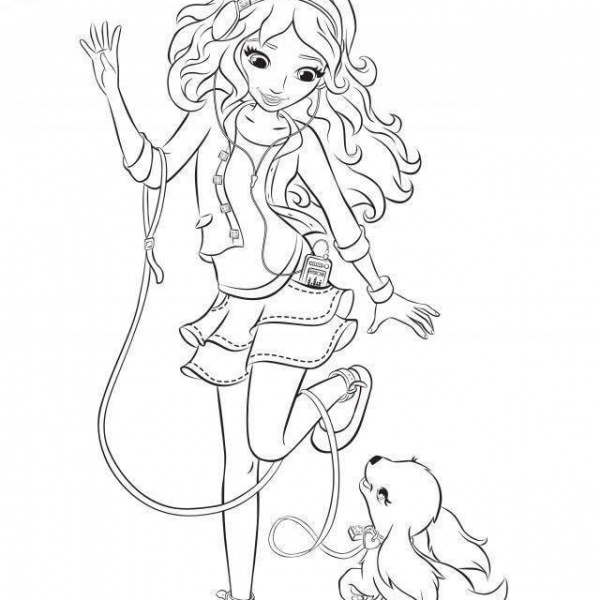 LEGO Friends Coloring Pages Lego Girls - Free Printable Coloring Pages