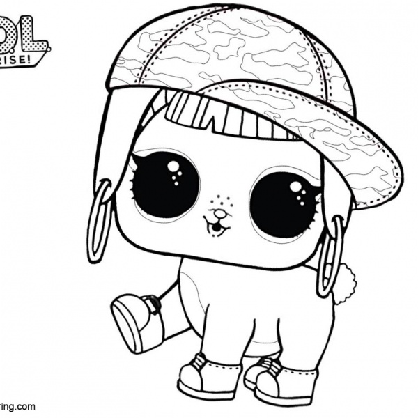 LOL Pets Coloring Pages Honey Bun - Free Printable Coloring Pages