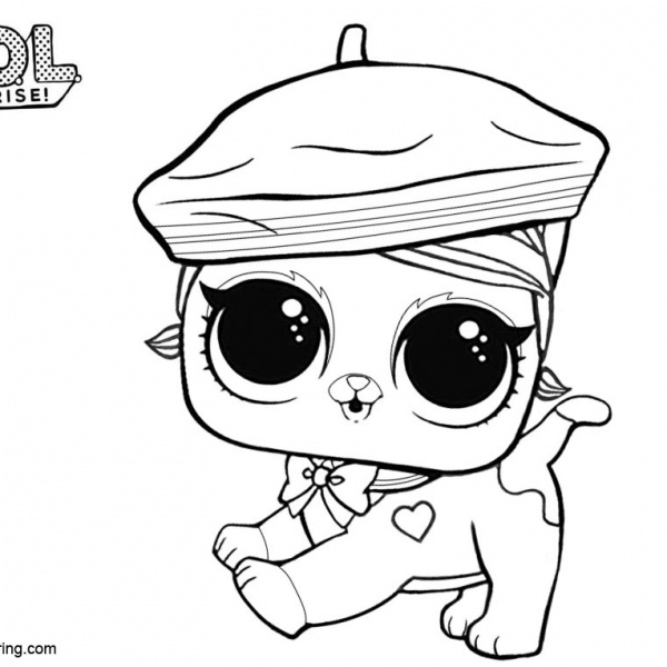 LOL Pets Coloring Pages Royal Kitty Cat - Free Printable Coloring Pages