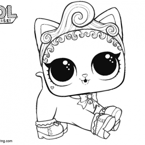 LOL Pets Coloring Pages Honey Bun - Free Printable Coloring Pages