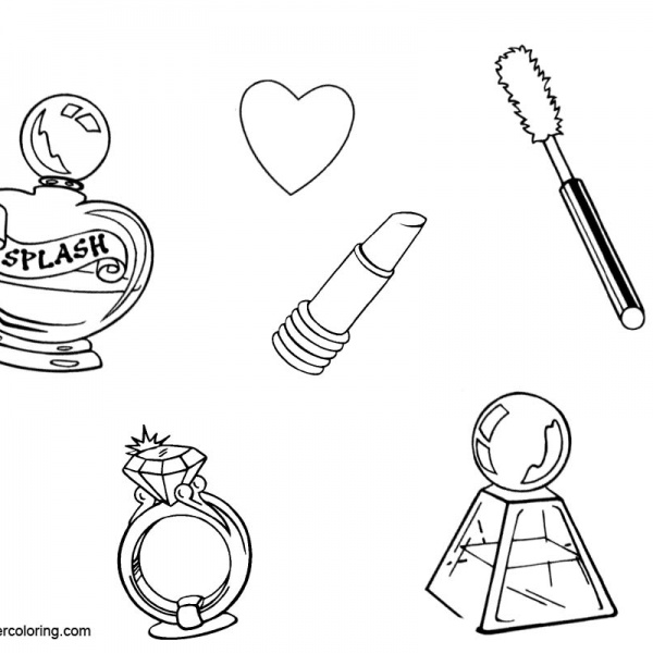 Eyeshadow Palette Pages Coloring Pages