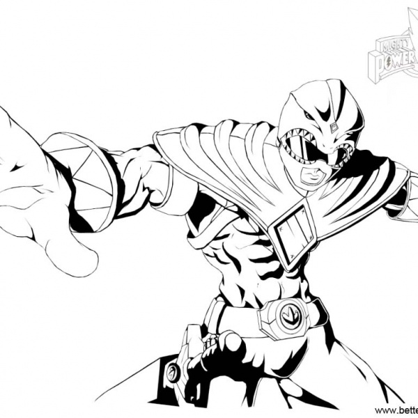 Mighty Morphin Power Rangers Coloring Pages - Free Printable Coloring Pages