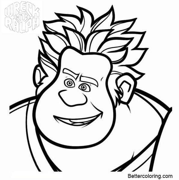 Characters from Wreck It Ralph Coloring Pages - Free Printable Coloring ...