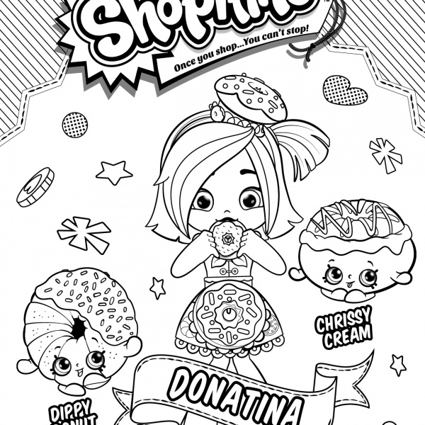 Shoppies Coloring Pages Shopkins Macy Macaron - Free Printable Coloring ...