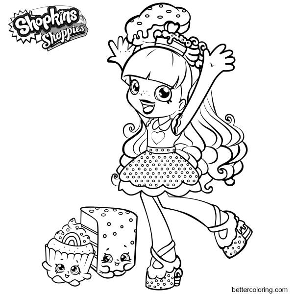 Shoppies Coloring Pages Shopkins Macy Macaron - Free Printable Coloring ...