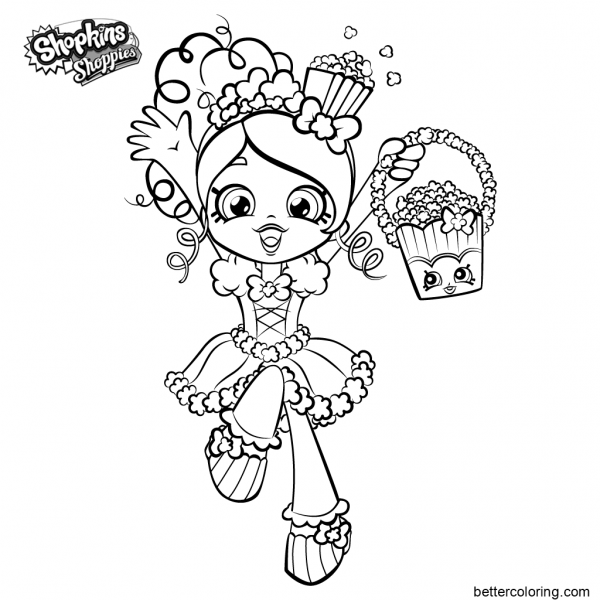 Shoppies Coloring Pages Pam Cake - Free Printable Coloring Pages