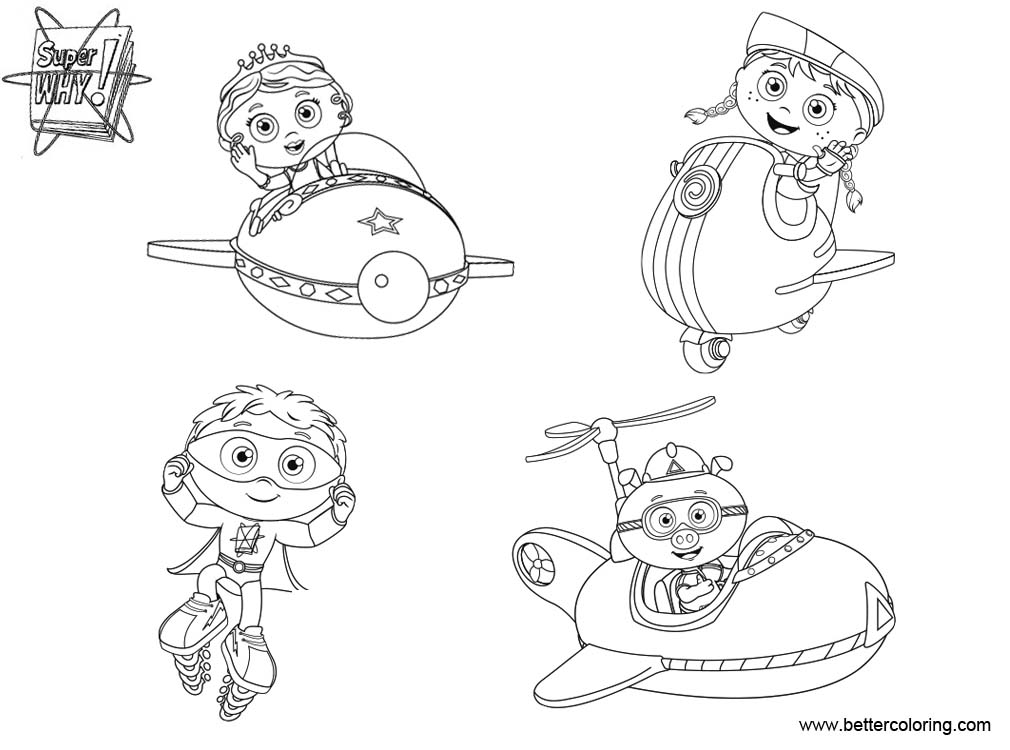 Super Why Characters Coloring Pages Free Printable Coloring Pages Super Why Characters Coloring Pages Free Printable Coloring Pages