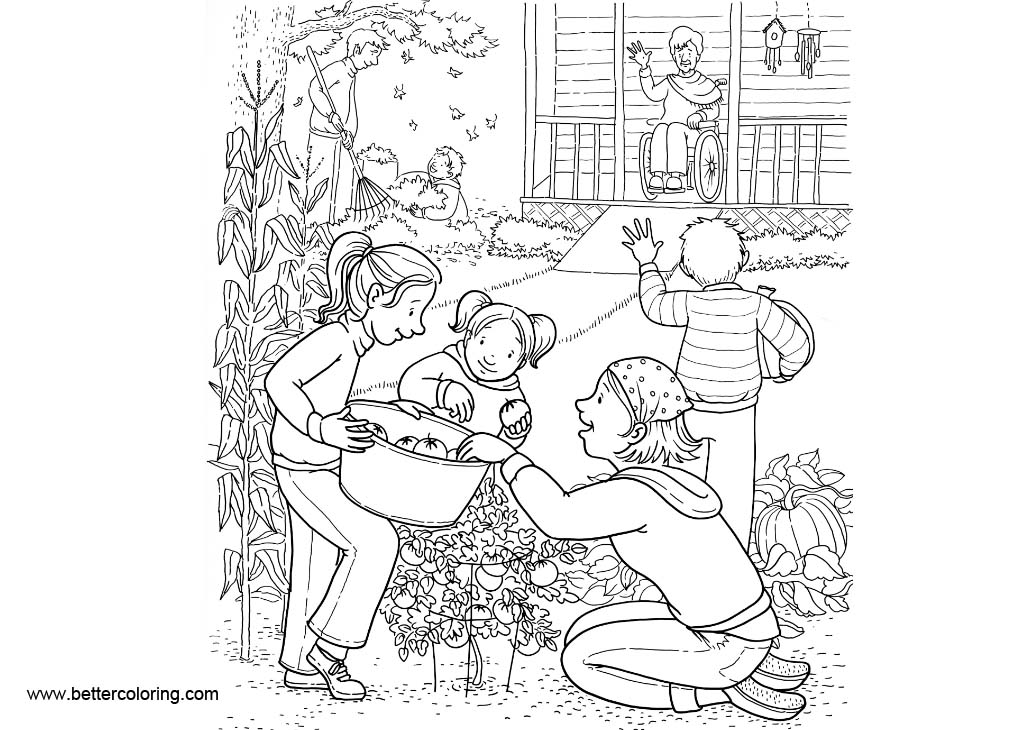 Vegetable Garden Coloring Pages Free Printable Coloring Pages