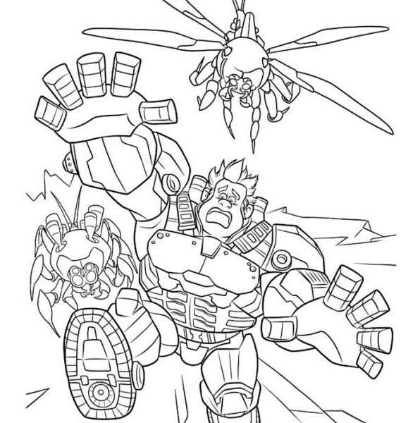 Characters from Wreck It Ralph Coloring Pages - Free Printable Coloring ...