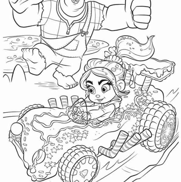 Wreck It Ralph Coloring Pages Sad Ralph - Free Printable Coloring Pages