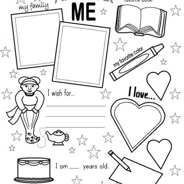 All About Me Coloring Pages Get to Know Me Worksheets - Free Printable ...