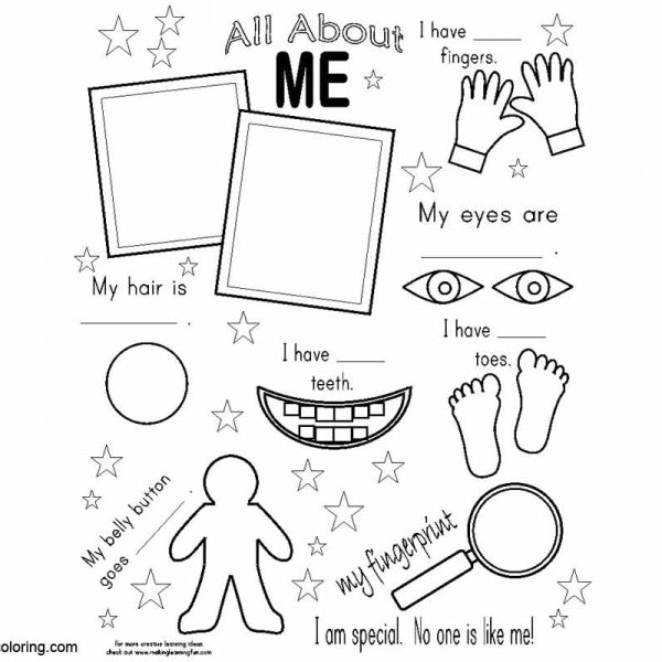 All About Me Coloring Pages Get to Know Me Worksheets - Free Printable ...
